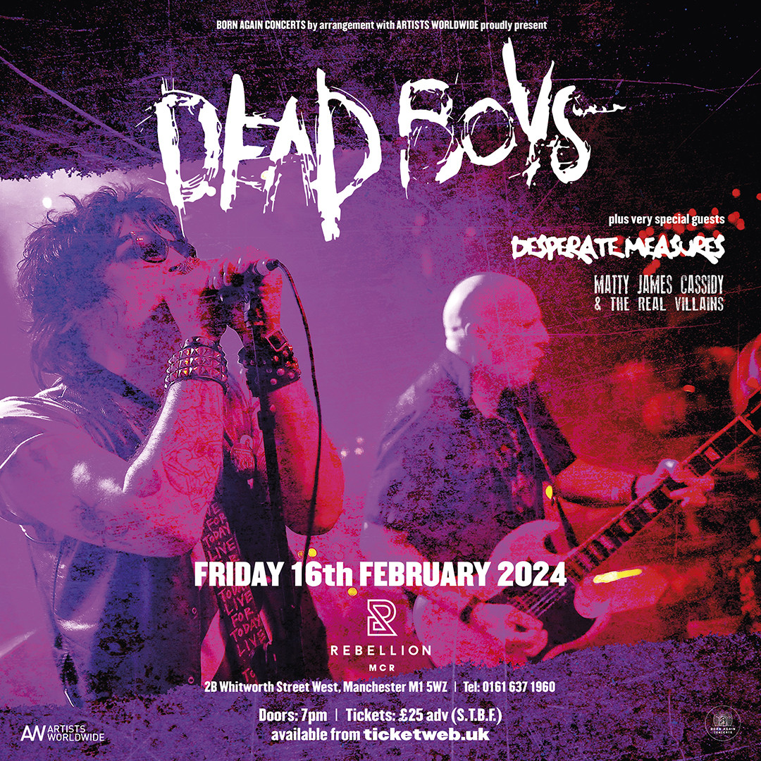 Rebellion, Manchester w/ Dead Boys • Matty James Cassidy